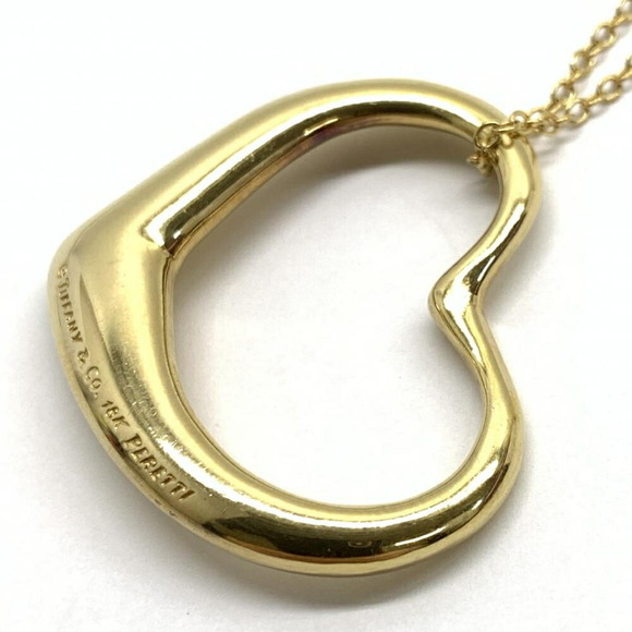 Tiffany & Co. | Jewelry | Tiffany Open Heart Necklace Large Gold | Poshmark